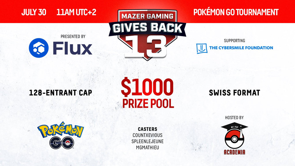 It's almost time for Mazer Gaming Gives Back 13 presented by Flux!