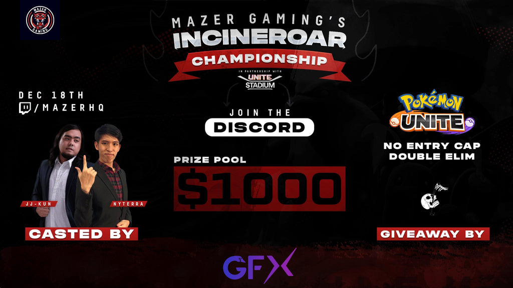 Mazer Gaming's Incineroar Championship on December 18th!